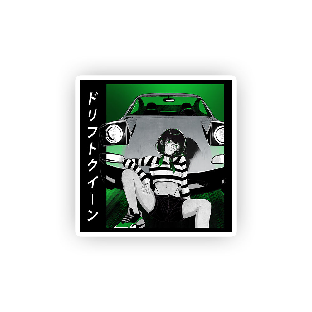 Grayscaling Zel Drift Queen Sticker – UwU Market