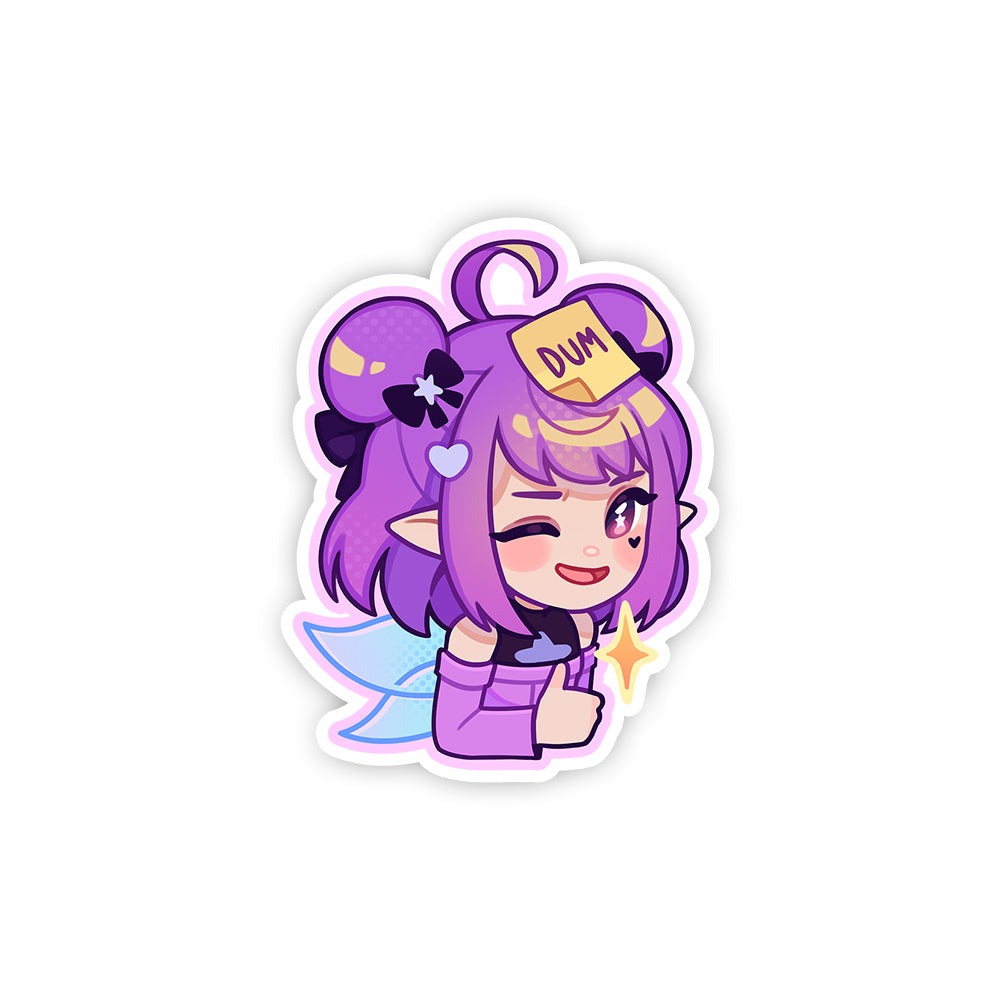 SapphireClaud 'Dum' Sticker – UwU Market